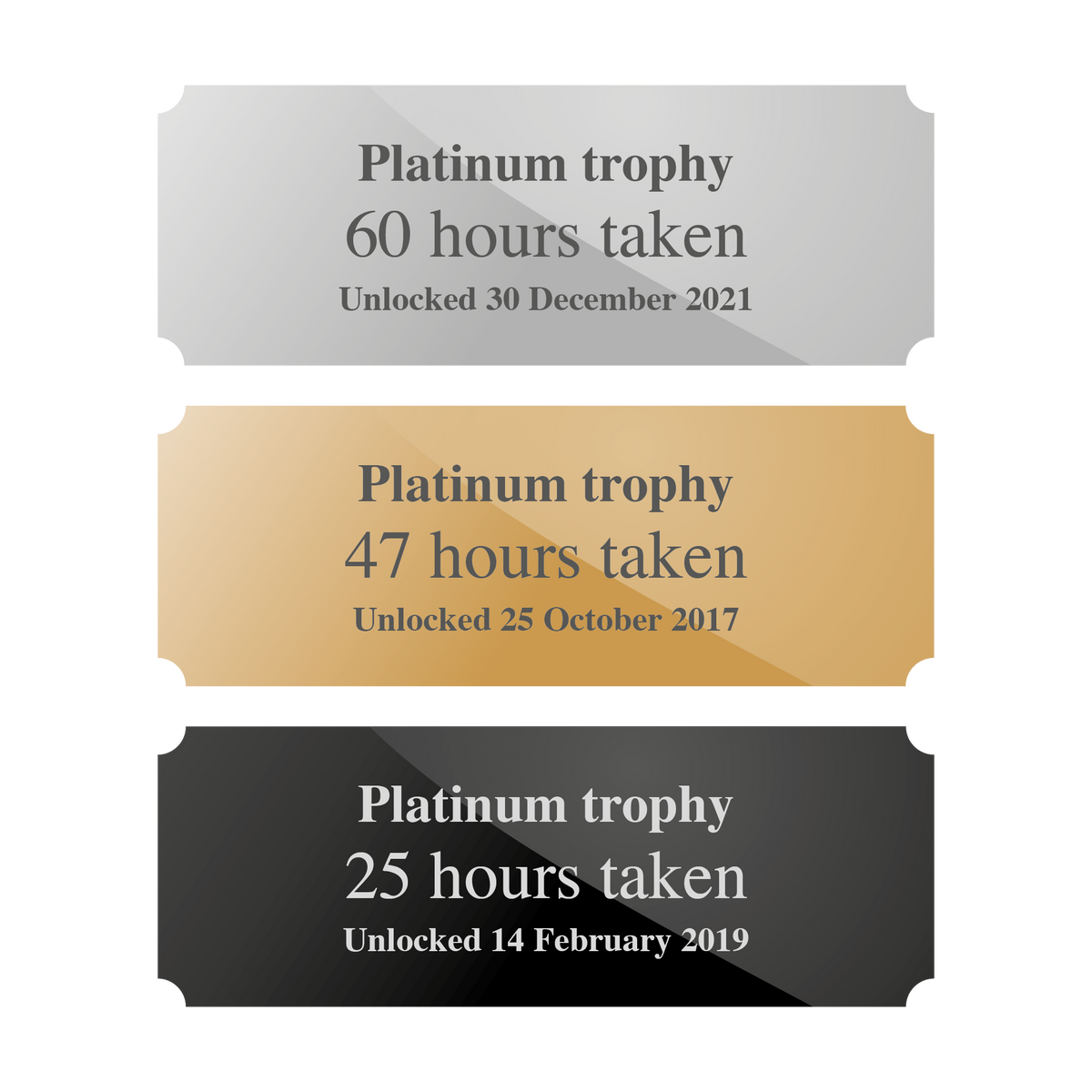 Frame your Platinums